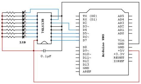 Visualizzare 8 Bit Con 8 Led Arduino Uno Software Arduino Forum