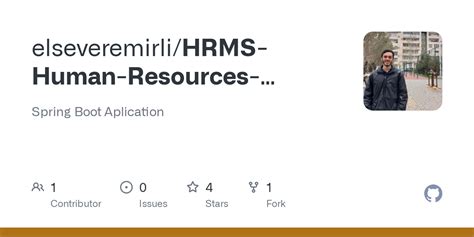 GitHub Elseveremirli HRMS Human Resources Management System Spring