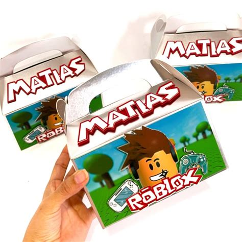 Roblox Gable Box Favor Boxes Birthday Party In A Box Roblox