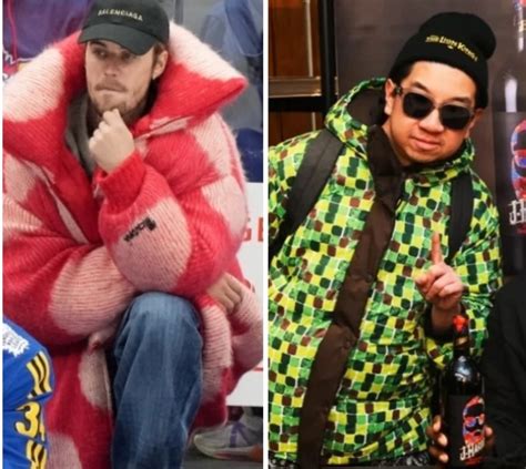 Justin Bieber Marni Puffy Big Winter Jacket 2024 Nhl All Star Game In Toronto Movernie On