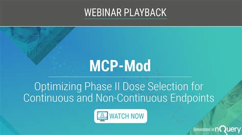 Mcp Mod Continuous And Non Continuous Endpoints Webinar