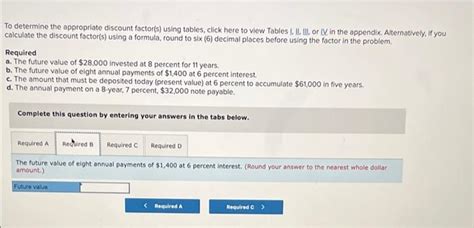 [solved] to determine the appropriate discount fac solutioninn
