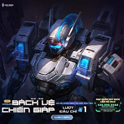 Aov News SỰ KiỆn ĐẶc BiỆt Arduin BẠch VỆ ChiẾn GiÁp