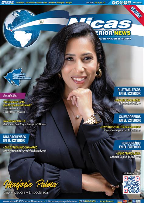 Julio 2024 EdiciÓn 217 Nicas En El Exterior News Enero 2025