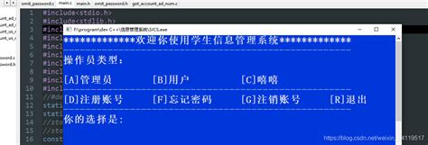 c语言 信息管理系统（完整版） c语言系统 csdn博客
