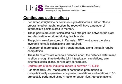 Ppt Mechatronics And Robotics Lecture 9 Robot Control And Programming