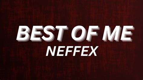 Neffex Best Of Me Lyrics Youtube