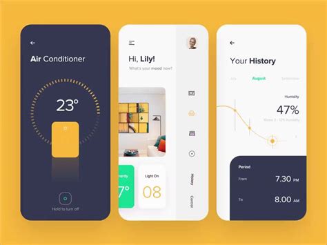 Mobile App Smart House By Outcrowd Web App Design Mobile App Design Inspiration App