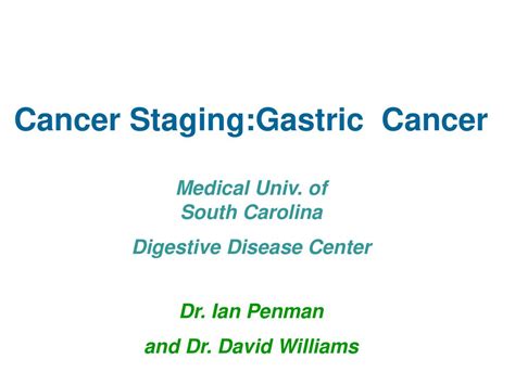 Gastric Cancer Staging