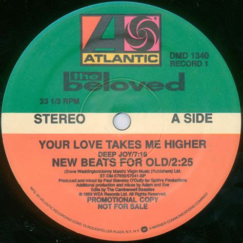 The Beloved Your Love Takes Me Higher 1989 Vinyl Discogs