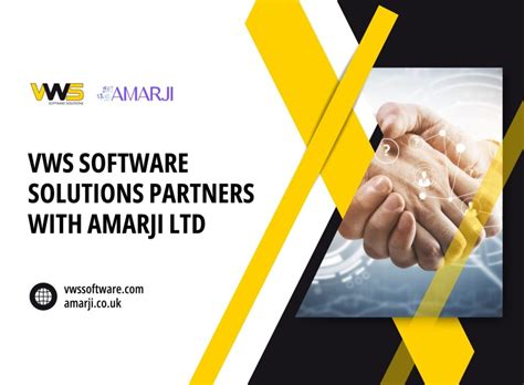 Vws Software Solutions And Amarji Ltd Partner To Enhance Efficiencies Through Data Visualisation