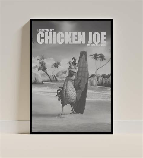 Surfs Up Chicken Joe Animated Movie Wall Bedroom Art Poster Movie