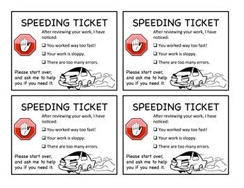 Speeding Ticket By Kathy Zainea TPT