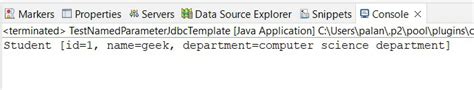 Spring Namedparameterjdbctemplate Geeksforgeeks
