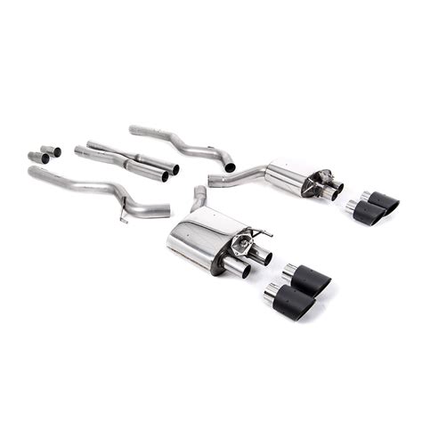 Evasive Motorsports Milltek Cat Back Exhaust System Jet Carbon