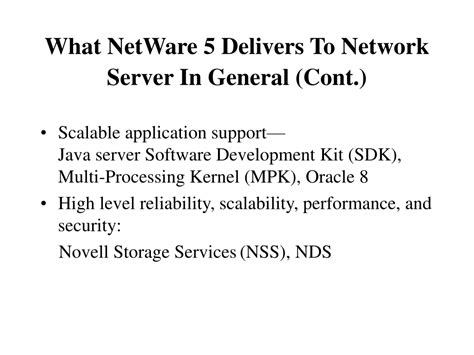 PPT Novell NetWare A Network Operating System PowerPoint Presentation ID