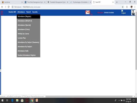 Time Table Management System Pptx Computing Technology And Computing