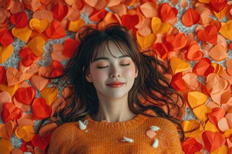 Premium Photo Woman And Her Hearts Of Love Pragma