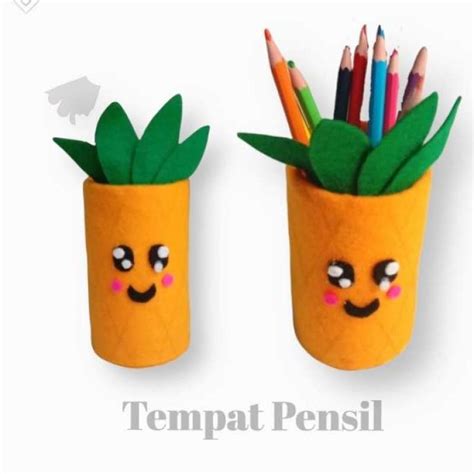 Jual Kerajinan Tempat Pensil Dari Botol Bekas Dan Kain Flanel Di Seller Ashlynn Shop Wanasari