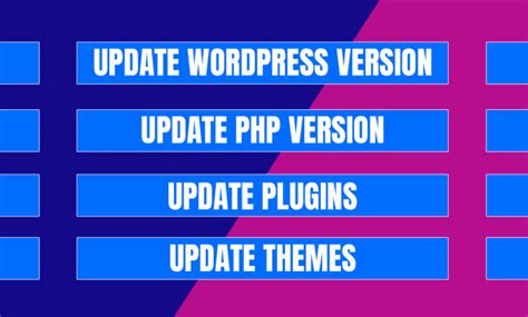 Update Php Version Update Wordpress Version Update Plugin Theme By