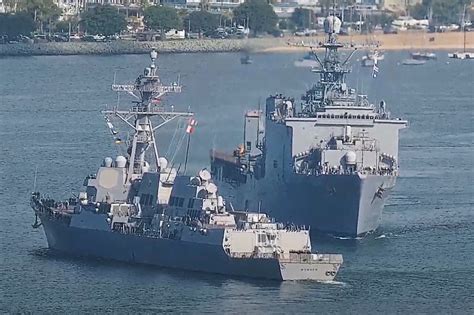 Two Navy Ships Nearly Collide In San Diego Bay