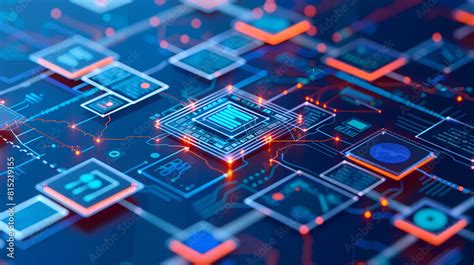 A Close Up View Highlights The Intricate Details Of Microprocessors And