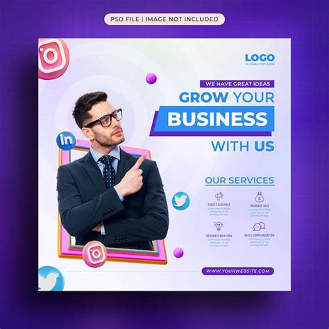 Grow Your Business With Social Media Post Templates Imgpanda A Free