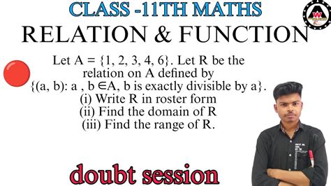 Let A Let R Be The Relation On A Defined By A B