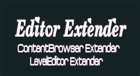 Editor Extender In Code Plugins Ue Marketplace
