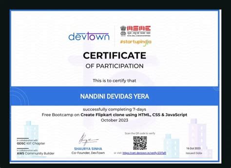 Nandini Yera On Linkedin Hello Friends I Have Successfully Completed