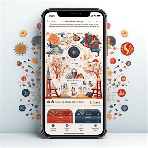 Premium Ai Image Mobile App Design Of Education Language Learning App Design Cultural Theme