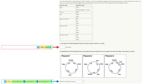 Embedded Answers Cloze Quiz Questions In Moodle For Biosciences