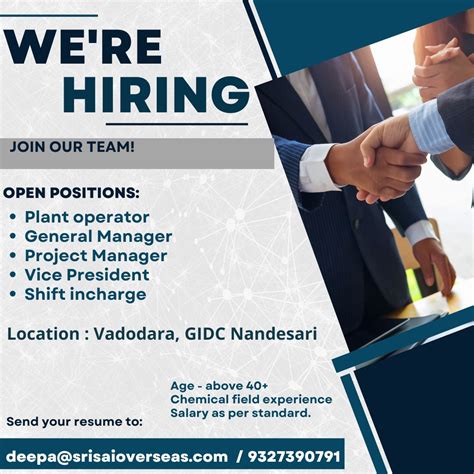 Deepa Mishra Pandey On Linkedin Hiring Plantoperator Projectmanager Generalmanager