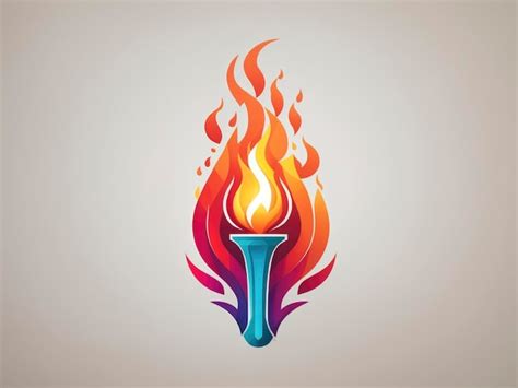 Premium Ai Image Burning Torch