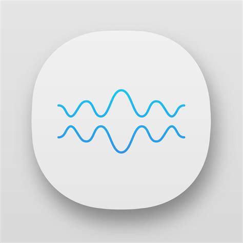 Fluid Wave App Icon Ui Ux User Interface Flowing Wavy Lines Music