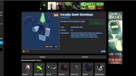 How To Get The Deadly Dark Dominus On Roblox Youtube