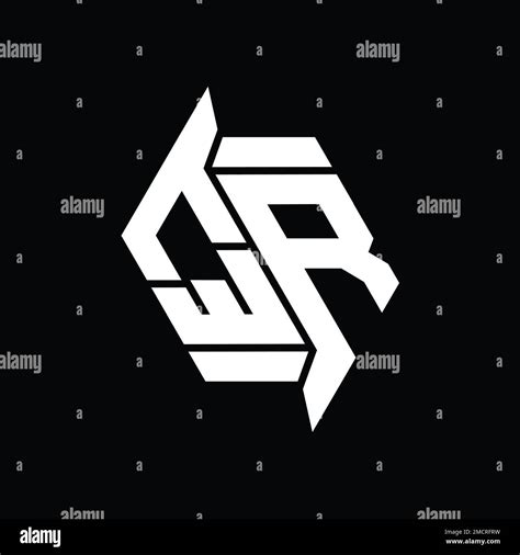 Qr Logo Monogram Hexagon Modern Abstract Shape Vector Images Design