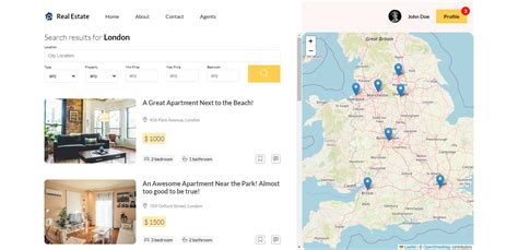 github miladjoodi react real estate app ui react js scss react js