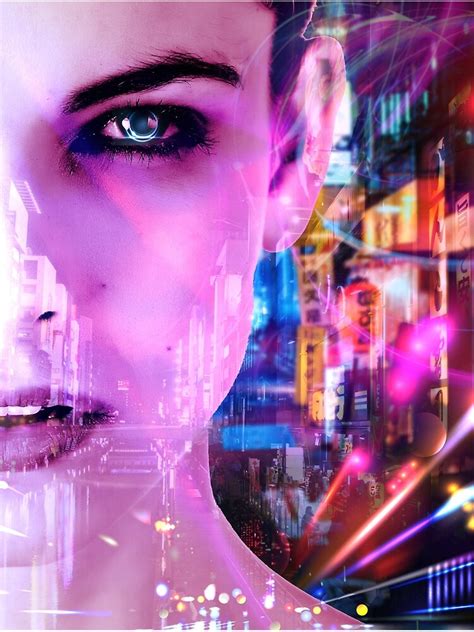 Cyberpunk Cyborg Poster For Sale By Saradorusrex Redbubble