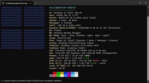 Fastfetch Nerdy Tool That Displays System Information Next To Ascii