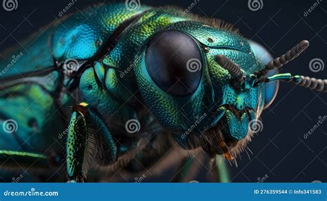 Insects Bugs Macro Photography Details Two Created With Generative Ai