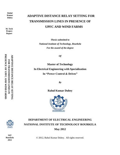 pdf adaptive distance relay setting for transmission lines …ethesis