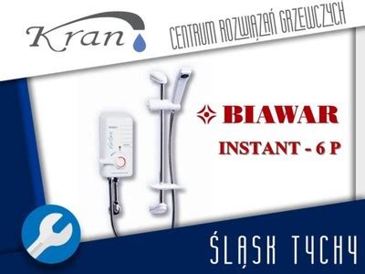 BIAWAR INSTANT 6P Prysznicowy Podgrzewacz Wody 5kW 6637962151 Oficjalne Archiwum Allegro