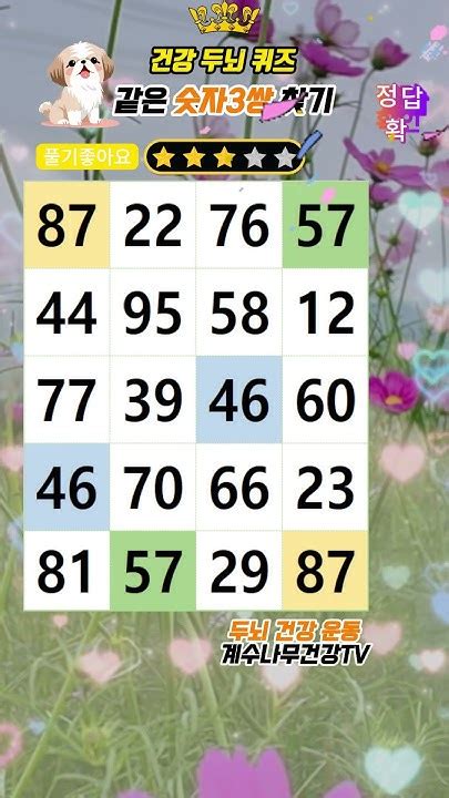 새해에는 더욱건강하세요 치매예방퀴즈 치매예방게임건망증예방건강건강정보퀴즈 Youtube