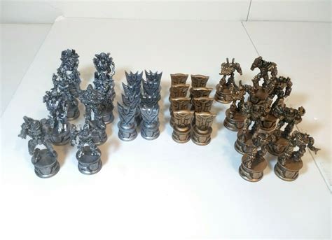 Transformers Chess Set Complete Peices Only Values Mavin