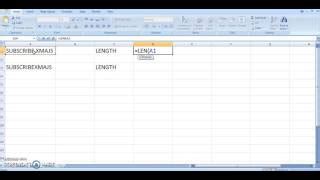 Len Function In Excel To Count Number Of Characters In A Text String Be