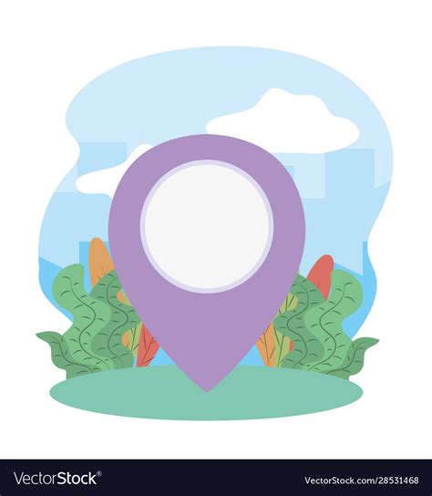 Gps Navigation Pointer Tourist Vacation Travel Vector Image