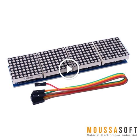 Module Afficheur Led Matrice 8×32 Max7219 Pour Arduino Moussasoft