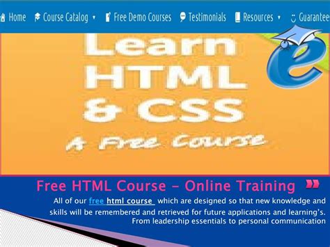 Free Html Course And Certification Online Training Online Courses