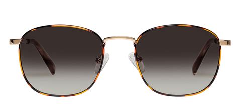 Le Specs Neptune Deux Sunglasses Bright Gold Tort Khaki Gradient